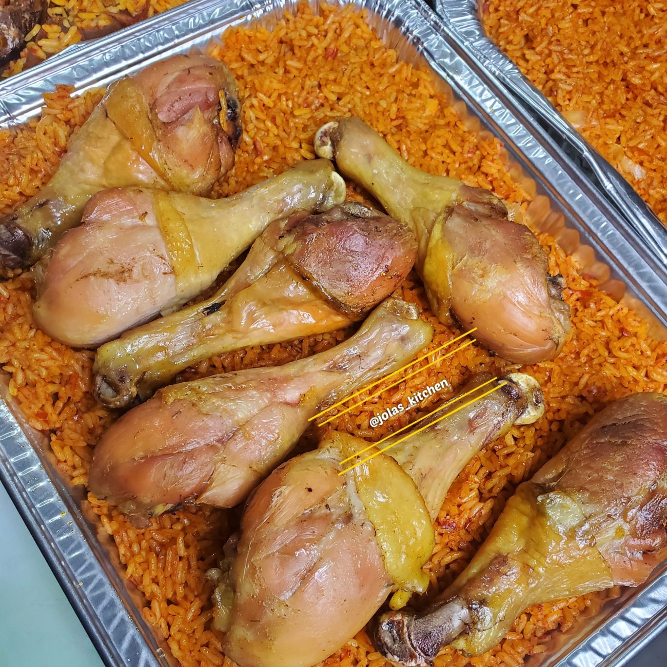 Jollof and Chicken Drumsticks - Jolas Kitchen